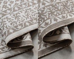 ELLE Decoration, Kusový koberec Gemini 106026 Linen z kolekce Elle – na ven i na doma, 80x150, béžová, chodba / předsíň