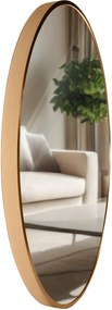Nástěnné zrcadlo Elsie L 323826 - 60x60 cm - Zlatá mat