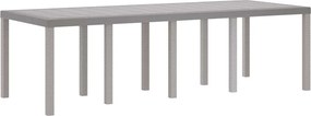 Zahradní stůl Světle šedá 250 x 100 x 73 cm polyratan 3378519