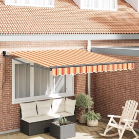 Stahovací markýza Žlutá a oranžová 350 x 250 x 165 cm 3330259