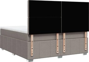 Box spring postel s matrací taupe 180x200 cm textil 3291765
