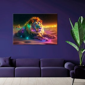 Gario Obraz na plátně Majestátní lev odpočívá Rozměry: 60 x 40 cm