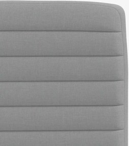 Jídelní židle 6 ks světle šedé textil 3315544