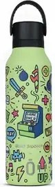 Runbott Mii Retro Gamer Sharp Green / Termoláhev / 600 ml / nerez / va