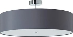 Brilliant 93522/63  Stropní lustr ANDRIA šedá textilie, průměr 60cm
