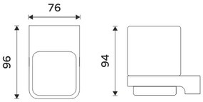 Nimco Držák na kartáčky MAYA - MA 29058C-26