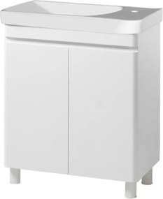 Lavedo Vivace White Mini 70 koupelnová skříňka s umyvadlem, lesk