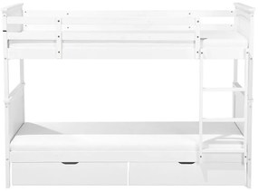 Patrová postel 90 cm RADIN (bílá) (s roštem a úl. prostorem). 1026686