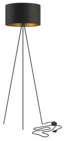 NOWODVORSKI Stojací lampa trojnožka CADILAC, 1xE27, 40W, černozlatá 7991