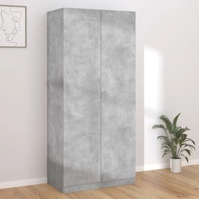 Šatní skříň betonově šedá 90 x 52 x 200 cm dřevotříska - Default Title