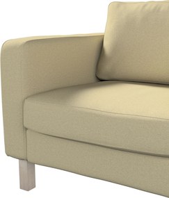 Potah na křeslo IKEA Karlstad, krátký barva zelená látka pletený vzor
