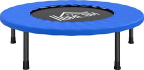 HOMCOM Fitness Trampolína Ø81 cm, Ocelová Trampolína se Zabezpečovací Podložkou a 28 Jary pro Vnitřní a Vnější Cvičení, Nosnost 100 kg, 81x81x22,5 cm…
