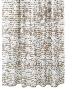 Bellatex Koupelnové závěsy 180x200 cm Zeď hnědá