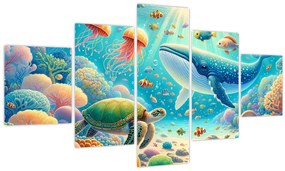 Obraz - Svět pod hladinou (125x70 cm)