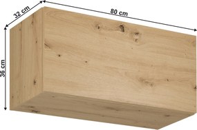 Horní skříňka, dub artisan, LANGEN G80K