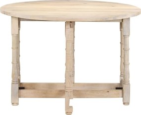 vidaXL Jídelní stůl kulatý 110 x 76 cm masivní mangovníkové dřevo [321700] Barva: světle hnědá
