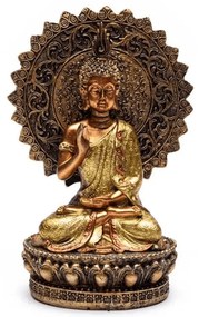 Milujeme Kameny Buddha ujištění s aurou a trůnem - soška Feng Shui