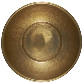 IB LAURSEN Kovová mistička Hammered Pattern Antique Brass, zlatá barva, kov