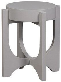 OnaDnes -20% Hoorns Světle šedý dřevěný odkládací stolek Upco II. 35 cm