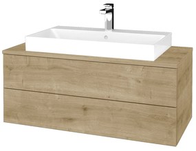Dřevojas koupelnová skříňka MODULE SZZ2 100(umyvadlo Glance) Barevné provedení: L04 Béžová vysoký lesk