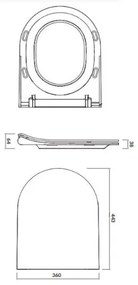 Cersanit K98-0146 - Záchodové prkénko CITY OVAL SoftClose bílá