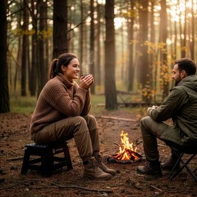 Skládací stolička SPRINGOS HA7567 černá