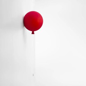 Nástěnná skleněná svítidla Memory Wall připomínající nafukovací balónky Barva: Červená, Průměr: 400 mm, Sklo: Matné