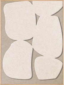 3D obraz s rámem/akustický 90x120 cm Stone Path 1 – Malerifabrikken