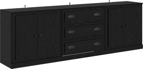 Konzole 3 ks Černý dub 210 x 35,5 x 67,5 cm Kompozitní dřevo 3402649