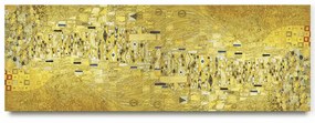 Lenbutik Lněný běhoun na stůl  Gustav Klimt Adele Bloch Bauer II Rozměry ubrusů: 142x50 cm