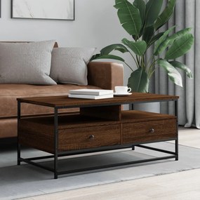 Konferenční stolek hnědý dub 100 x 51 x 45 cm kompozitní dřevo - Default Title