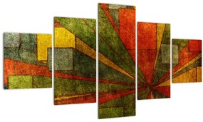 Obraz geometrické abstrakce (125x70 cm)