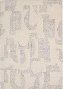 Šedý/béžový ručně tkaný vlněný koberec 200x300 cm Norela – Kave Home