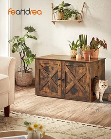 Feandrea skrytá kočičí toaleta, vnitřní kočičí dům 80 x 49,2 x 53 cm