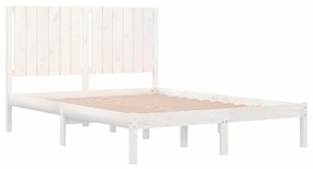 Rám postele bílý masivní borovice 135 x 190 cm Double,  3104389