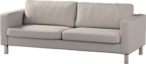 Potah na pohovku IKEA  Karlstad 3-místná, nerozkládací, krátký barva béžová látka pletený vzor