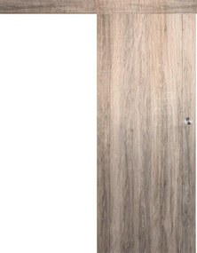 posuvné interiérové dveře na stěnu vasco doors LEON plné Průchozí rozměr: 70 x 197 cm, Orientace dveří: Levé dveře, Dekor: Buk jasmínový