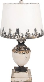 Béžová antik kovová stolní lampa Florence - Ø 32*60 cm E27/max 1*60W