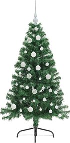 Umělý osvětlený vánoční stromeček Zelená 120 cm PVC 3396992