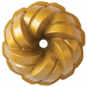 Nordic Ware Anniversary Braided forma na bábovku, 12 cup zlatá, 95577