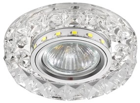 Luxera | LUXERA 71074 - Podhledové svítidlo CRYSTALS 1xGU10/50W/230V + LED STRIPE | 71074