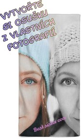 Osuška z vlastních fotografií a textů pro ségry