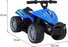 Ramiz Čtyřkolka Little Monster na baterie pro nejmenší modrá + pohon 25W