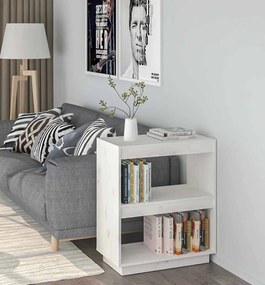 vidaXL Knihovna 60 x 35 x 71 cm masivní dřevo borovice [810861] Barva: Šedá