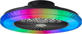 Brilliant G60040/06  Stmívatelné LED svítidlo BADRIA &amp; reverzní VENTILÁTOR + funkce LED