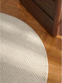 Krémový vlněný kulatý koberec ø 200 cm Eloise – Hanse Home