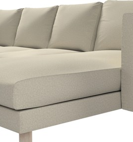 Potah na pohovku IKEA Norsborg 4-místná se šezlongem barva béžová látka pletený vzor