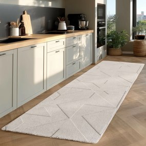 Ayyildiz, Kusový koberec Pompei 1613 cream, 80x150, bílá, chodba / předsíň