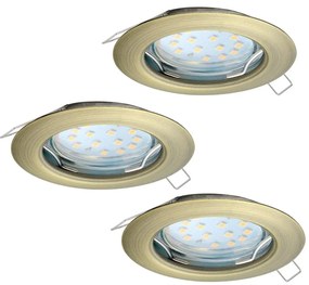 Eglo 94238 - SADA 3x LED Podhledové svítidlo PENETO 3xGU10-LED/3W/230V