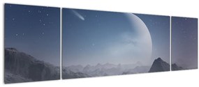 Obraz - Nebe nad skalami (170x50 cm)